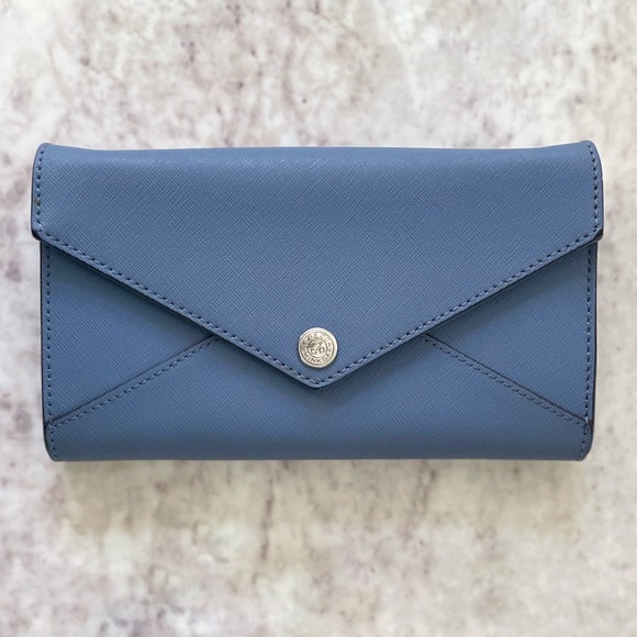 Rebecca Minkoff | Bags | Rebecca Minkoff Blue Leather Envelope ...